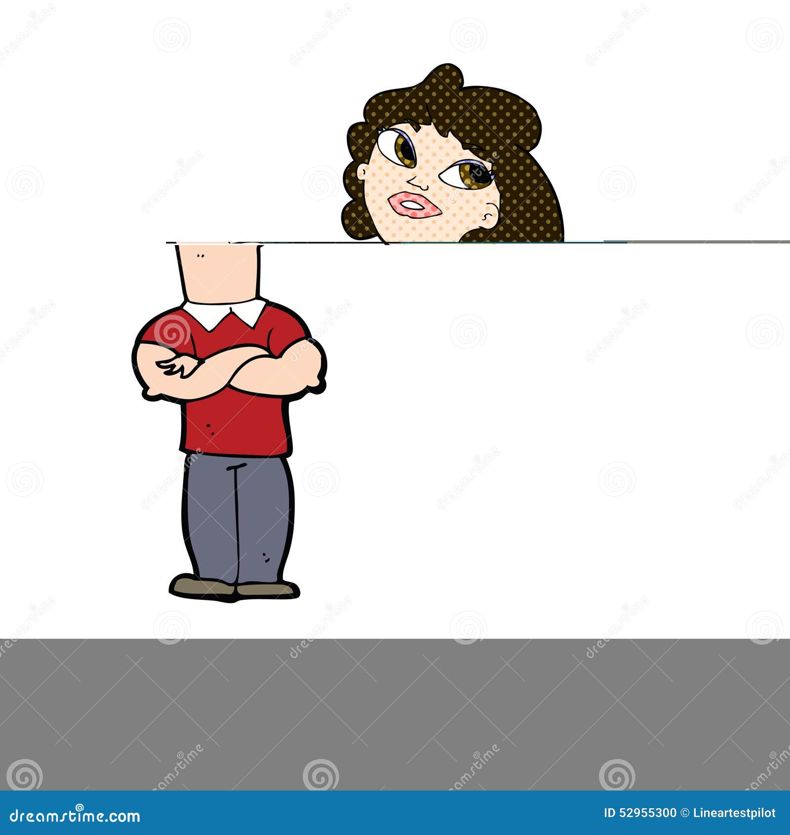 Comic Cartoon Waitress Serving Stock Illustration - Illustration of ...