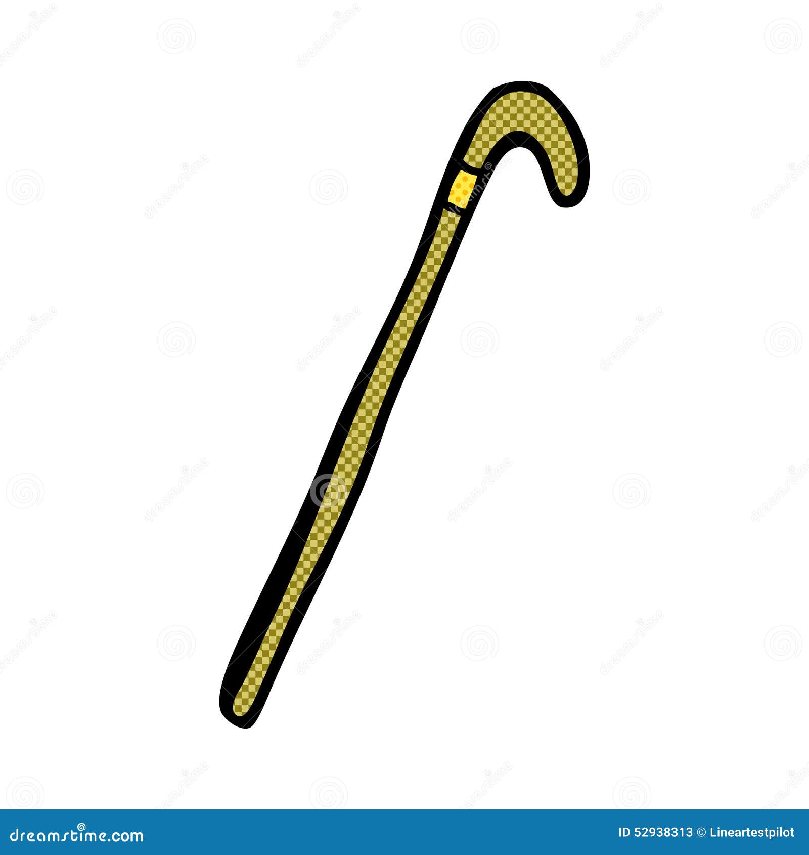 Comic Cartoon Walking Stick Stock Illustration - Illustration of ...