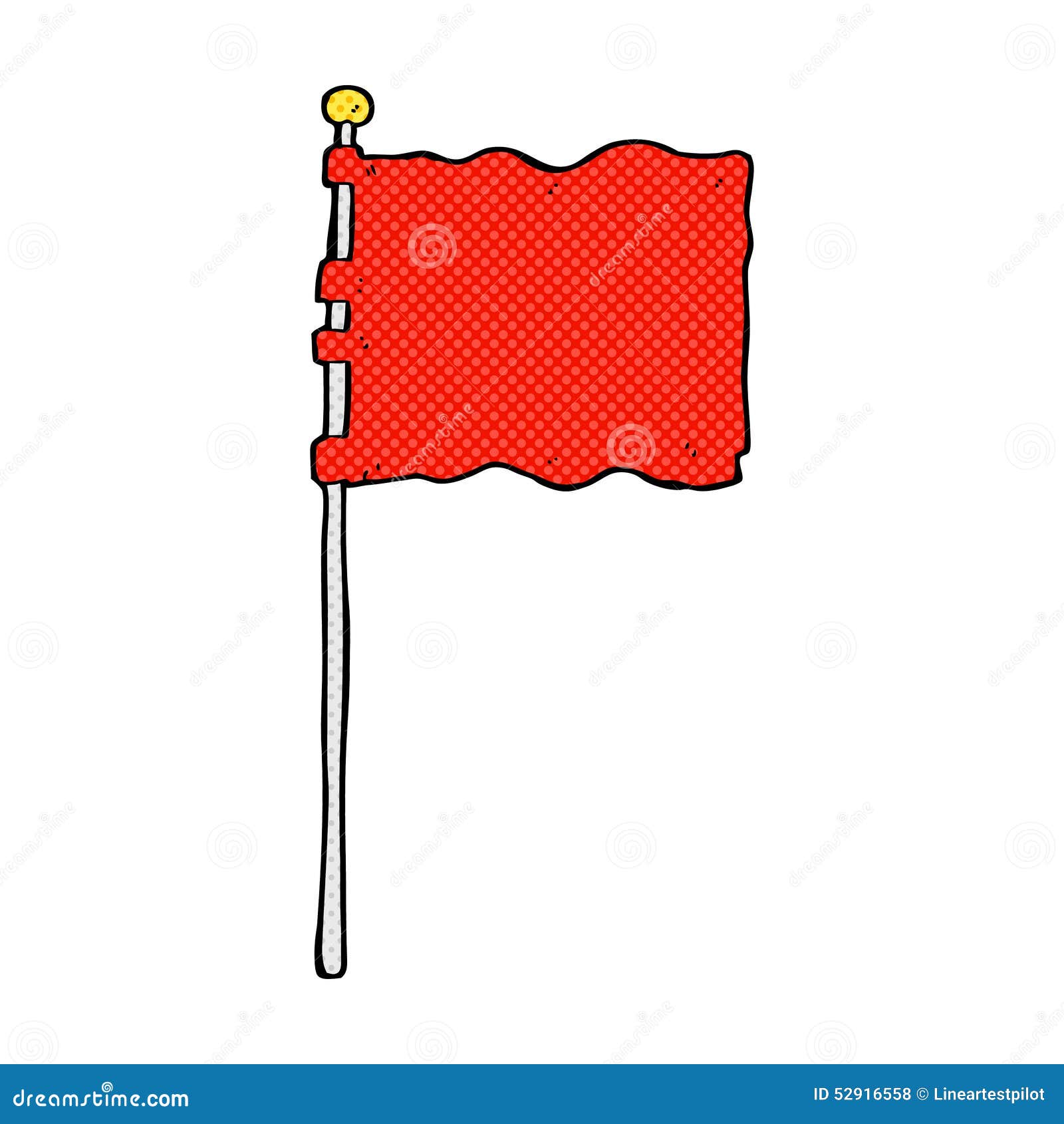 Comic cartoon waving flag stock illustration. Illustration of ...
