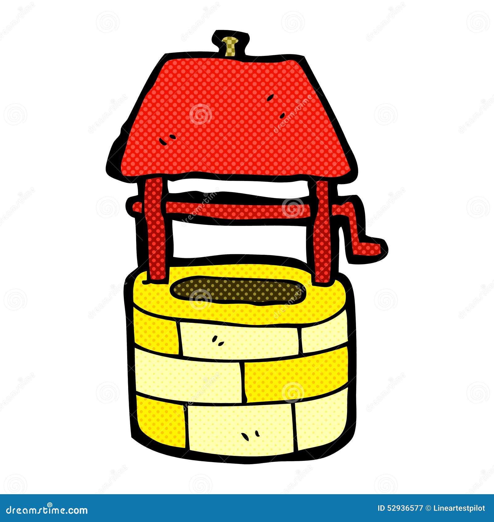 Comic cartoon well stock illustration. Illustration of style - 52936577