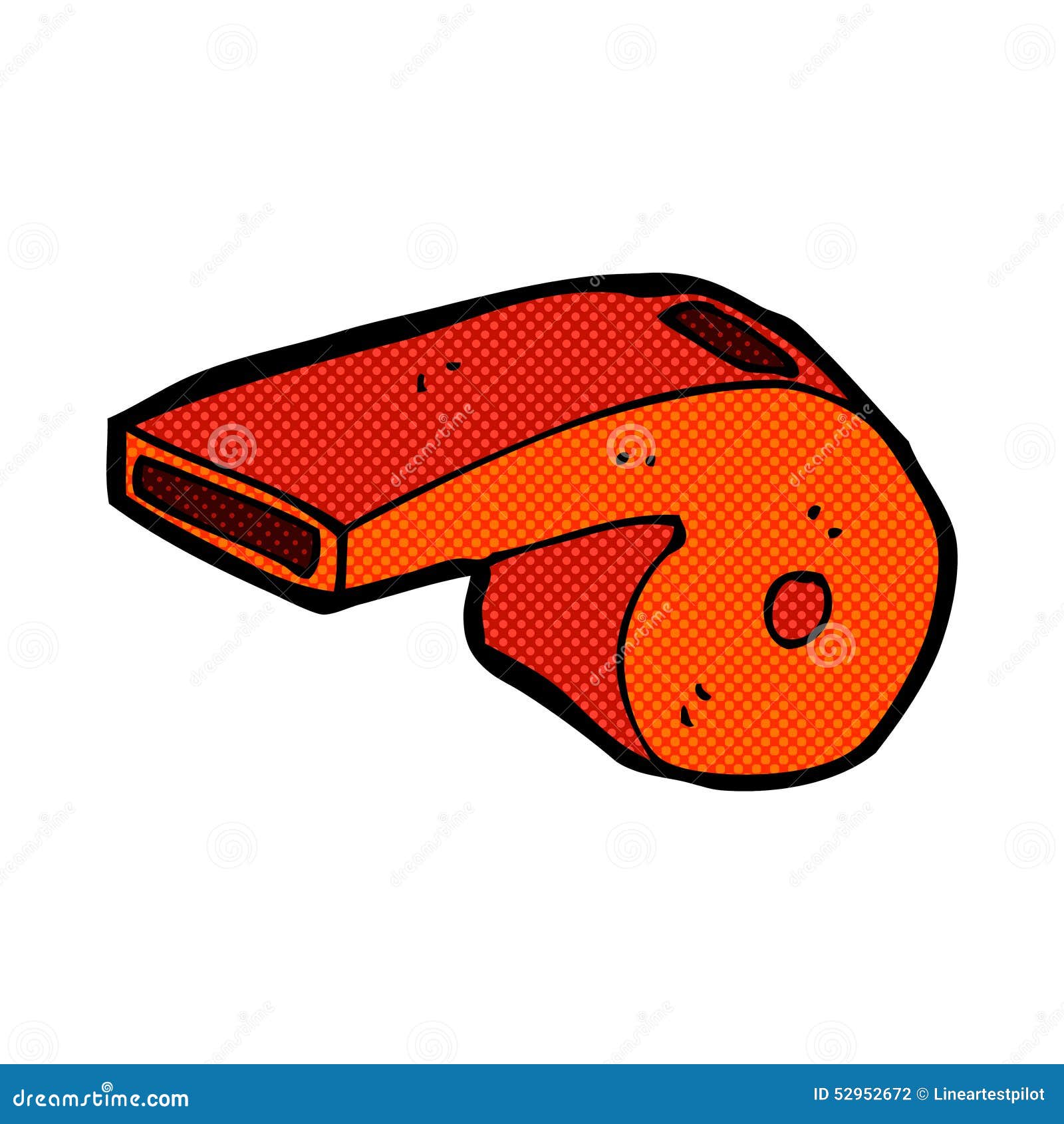 Cartoon Whistle Isolated On White Background Stock Photography ...