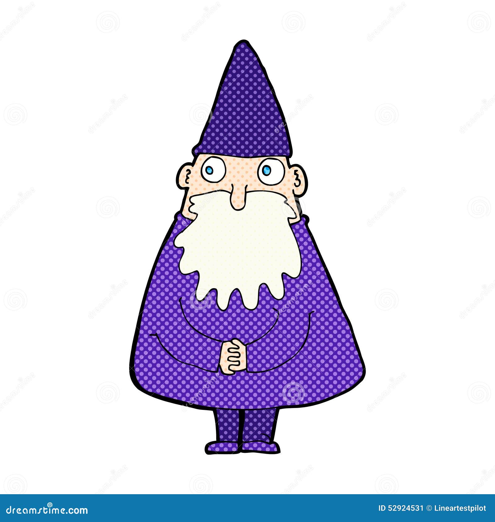 Comic cartoon wizard stock illustration. Illustration of silly - 52924531