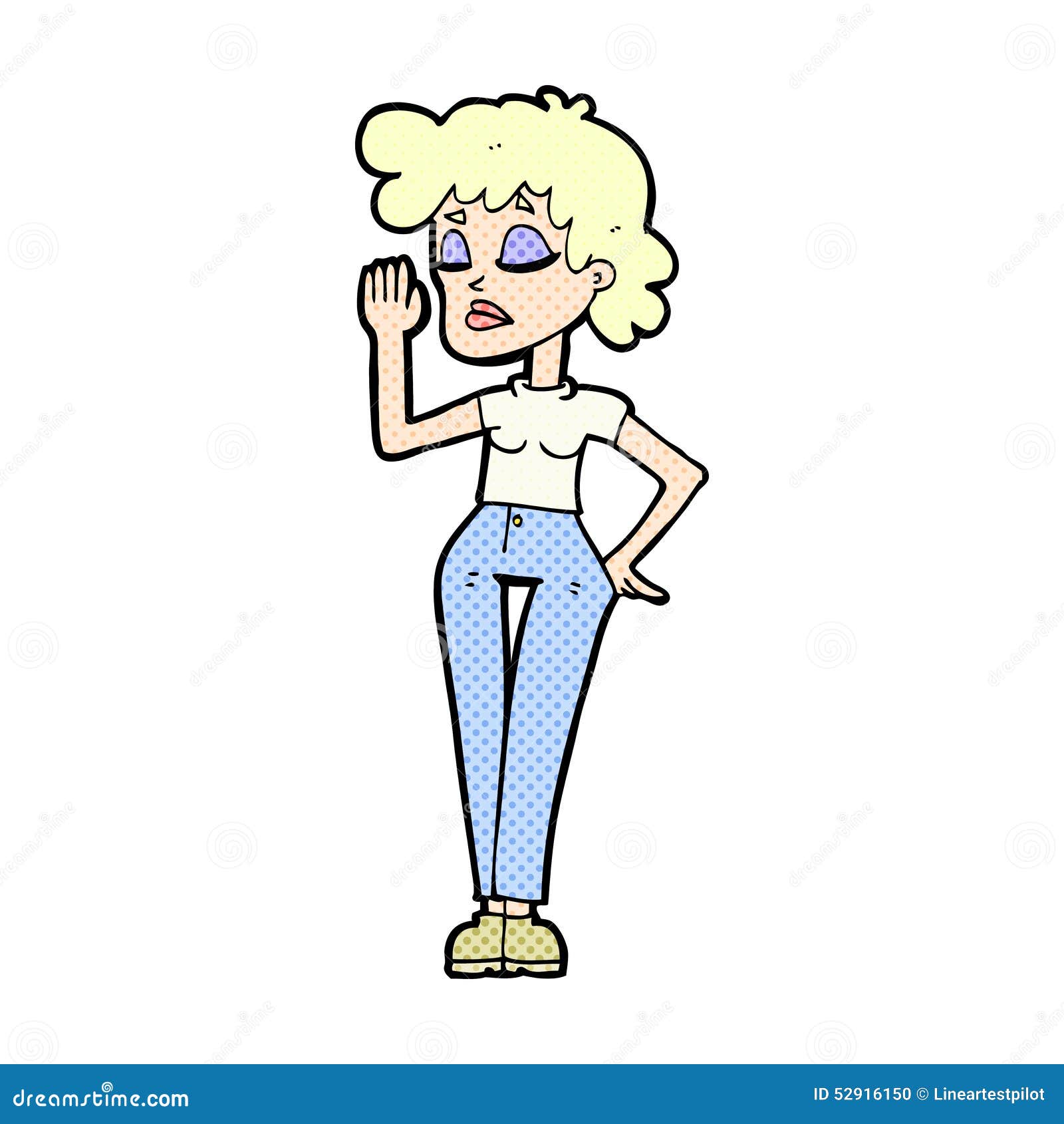 Woman Ignoring People Blaming Her For No Reason Vector Cartoon ...