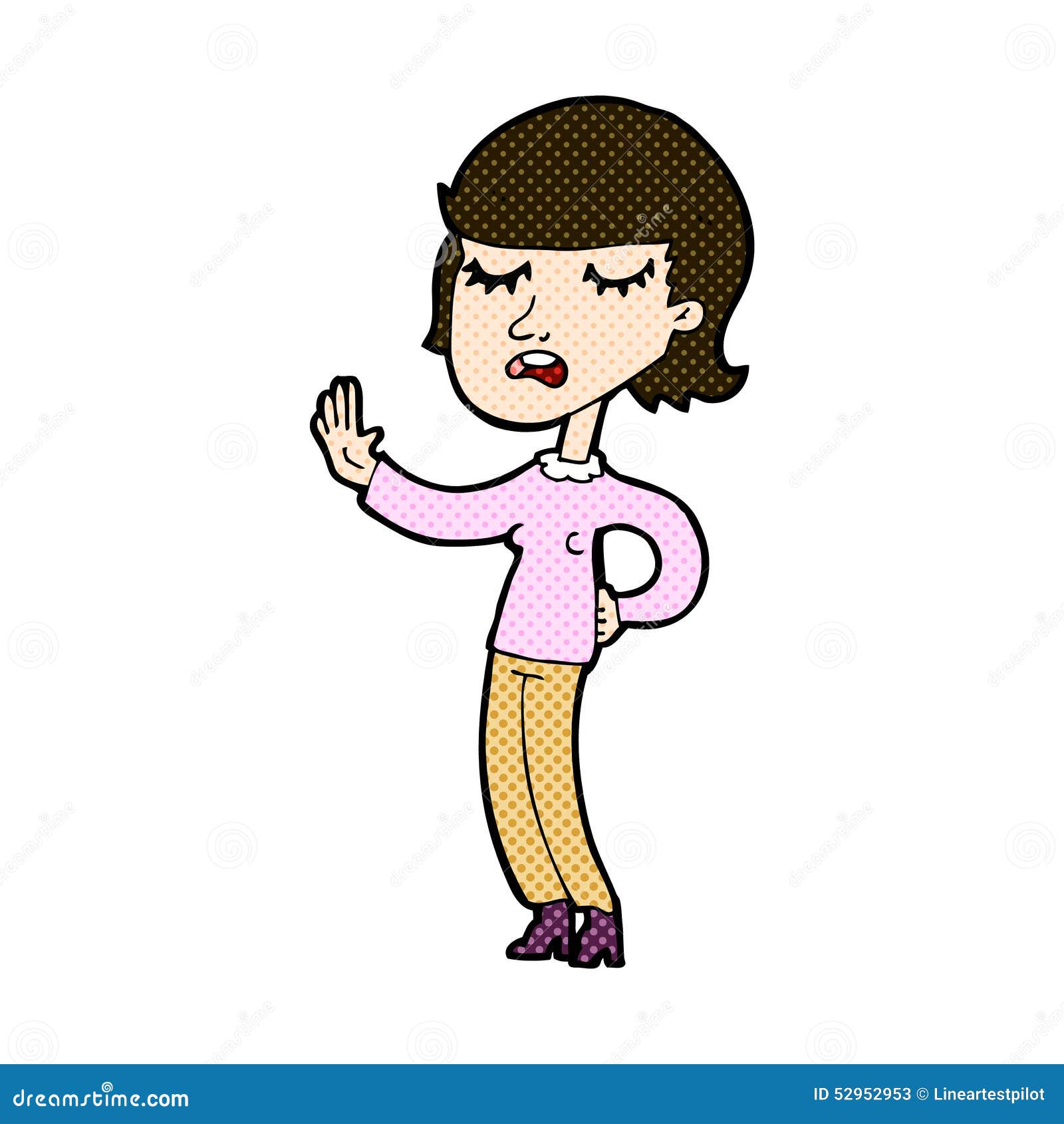 Woman Ignoring People Blaming Her For No Reason Vector Cartoon ...