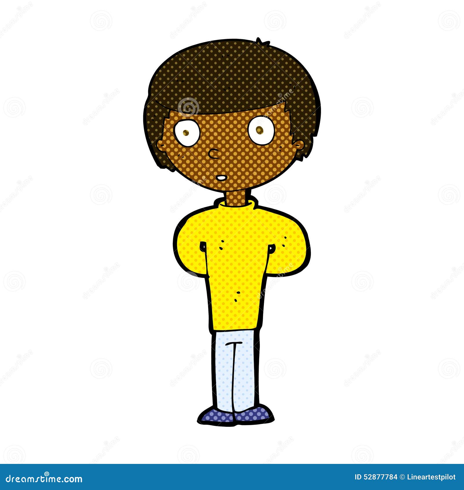 Comic cartoon worried man stock illustration. Illustration of comic ...