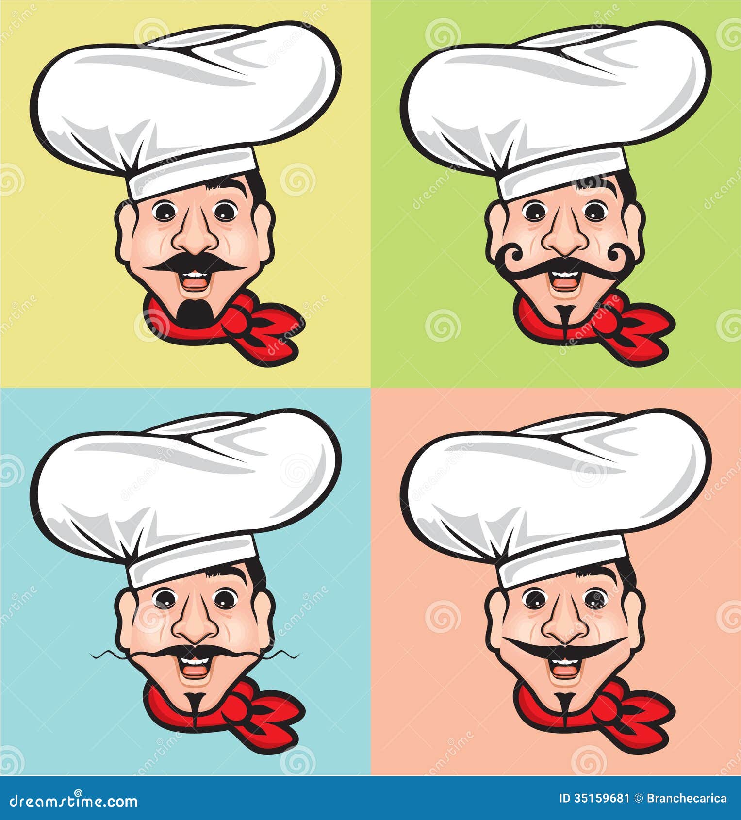 Comic Chef stock illustration. Illustration of restaurant - 35159681