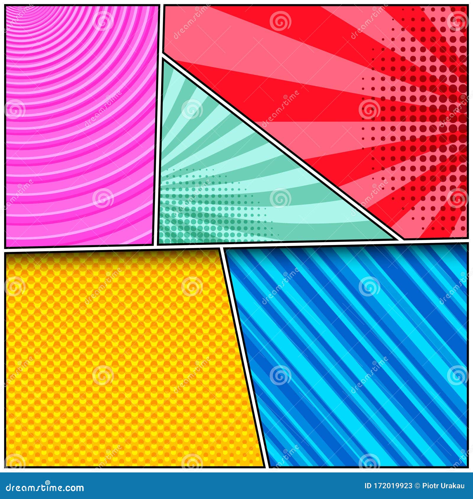 Comic Colorful Bright Composition Stock Vector - Illustration of comic ...