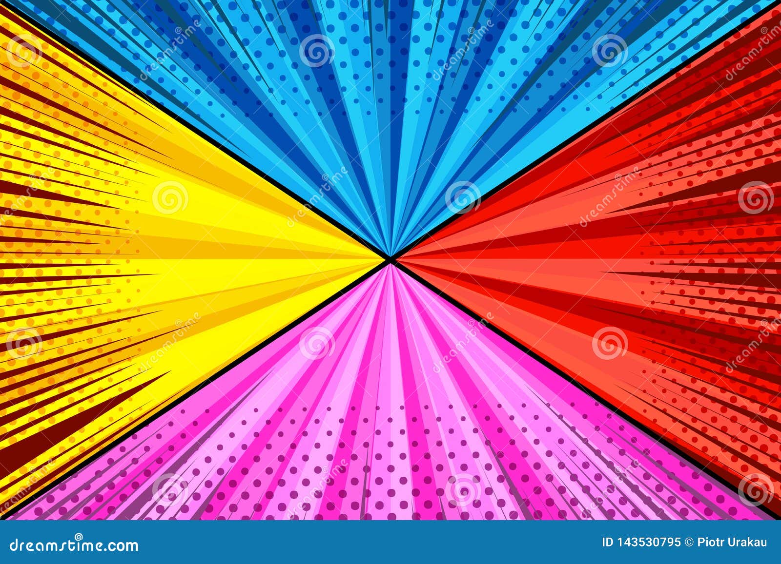 Comic Colorful Elements Set Vector Illustration | CartoonDealer.com ...