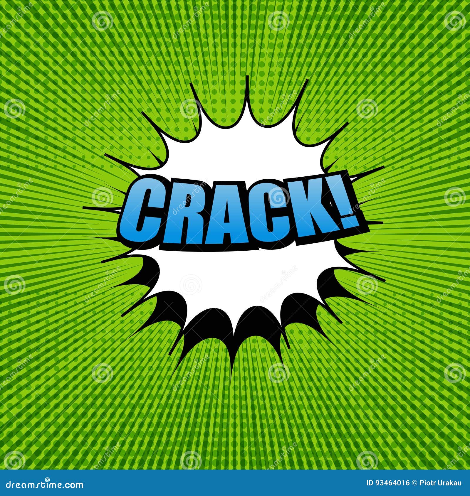 Comic Crack Wording Template Stock Vector - Illustration of artwork ...
