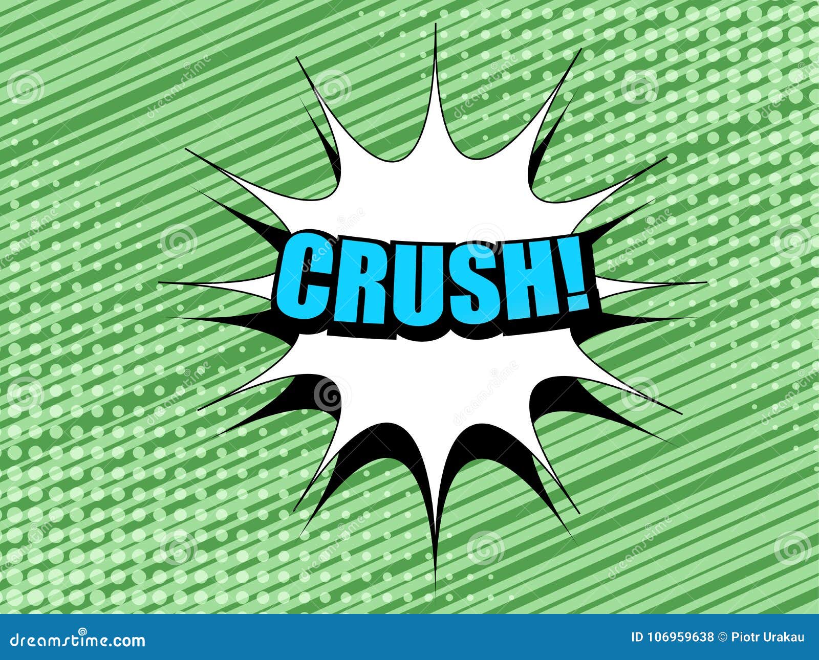Comic Crush Wording Concept Stock Vector - Illustration of background ...