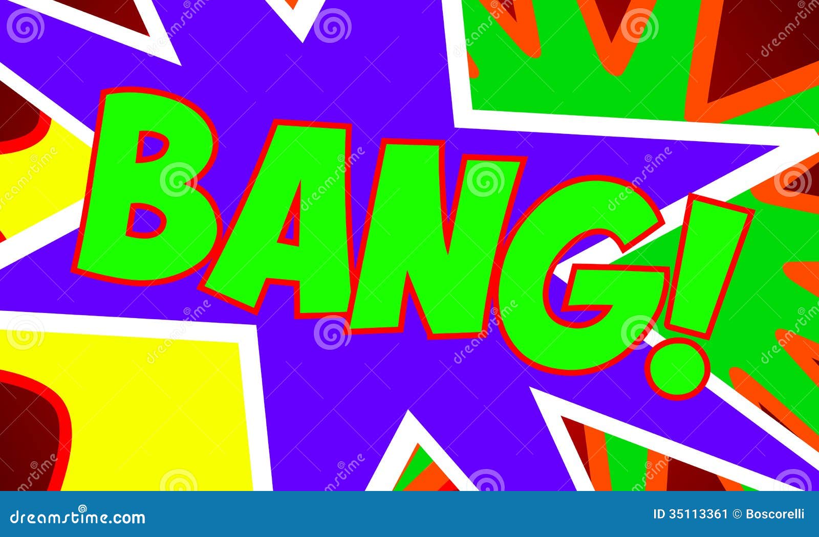 Thud Punch Comic Explosion With White, Red, And Yellow Colors. Winner ...