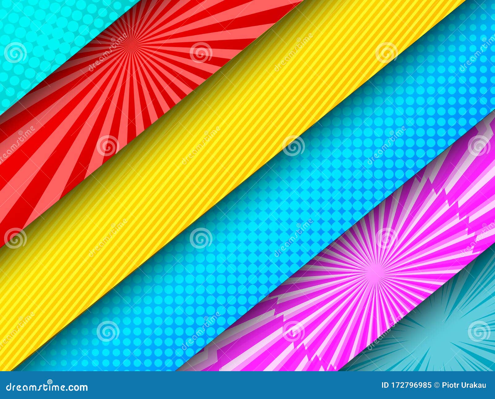 Comic Diagonal Speed Lines Background Cartoon Vector | CartoonDealer ...