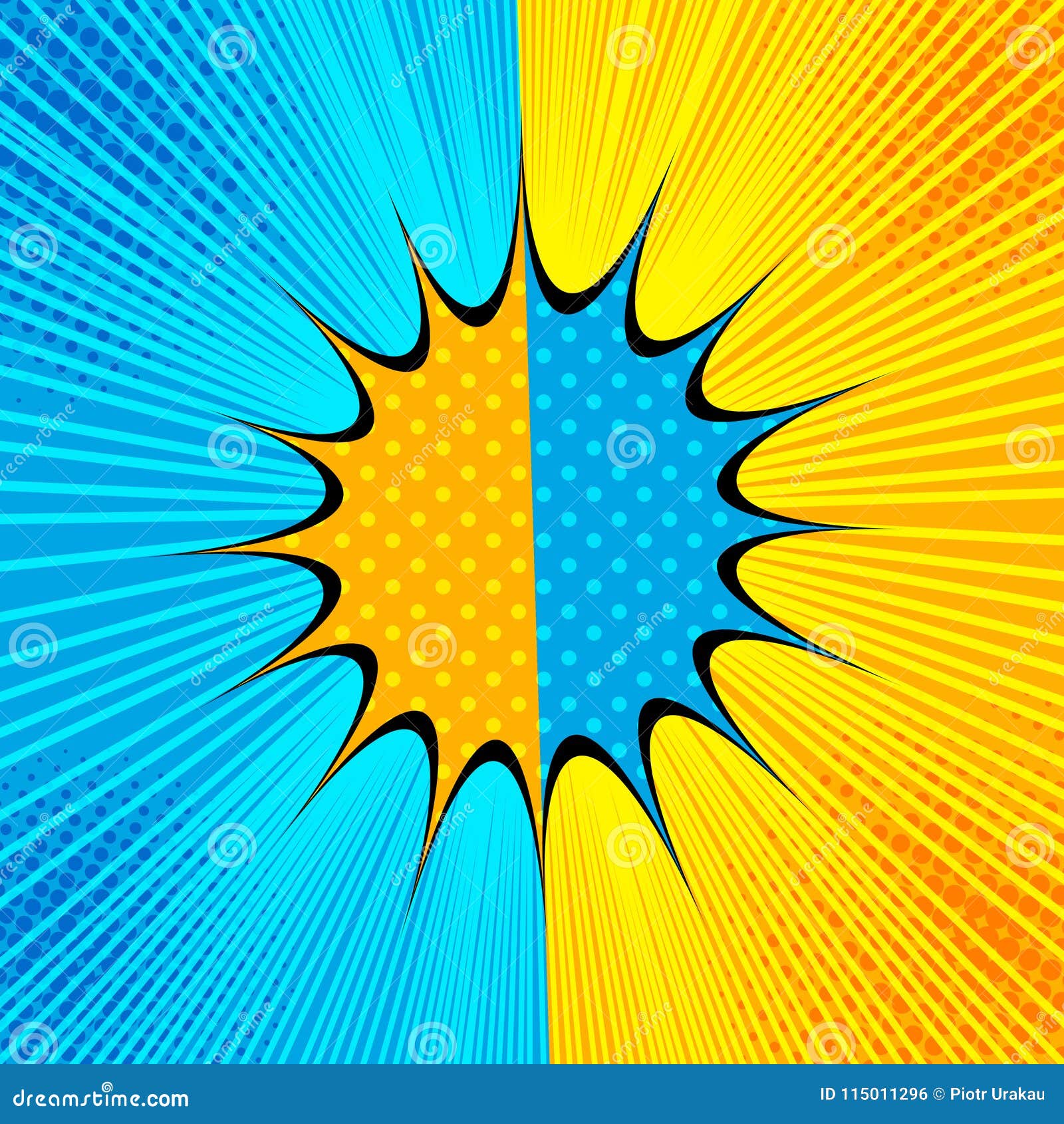 Comic divided template stock vector. Illustration of light - 115011296