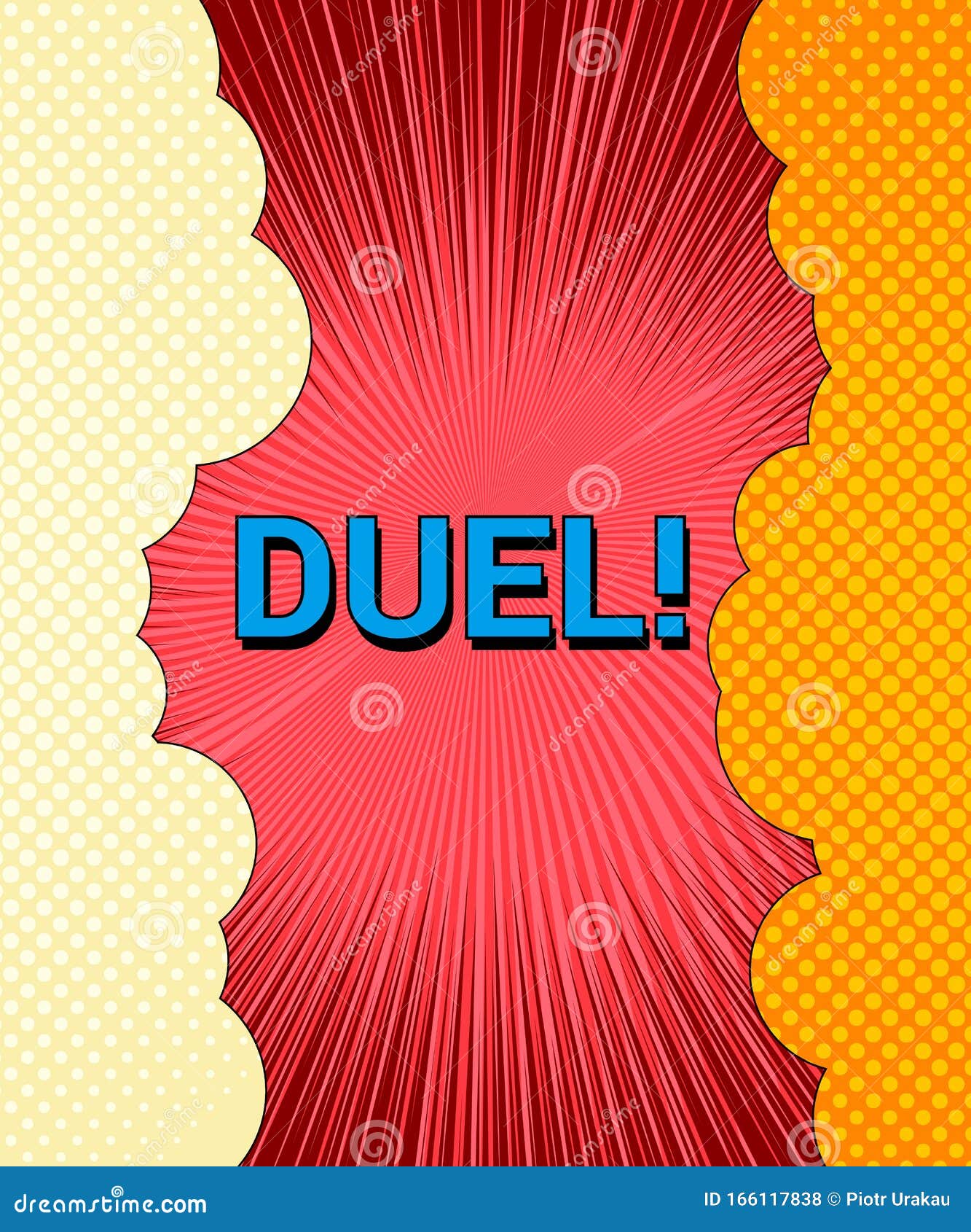 Comic Duel Explosive Template Stock Vector - Illustration of artwork ...