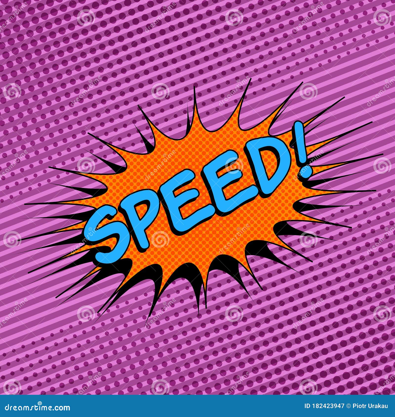 Comic dynamic concept stock vector. Illustration of page - 182423947