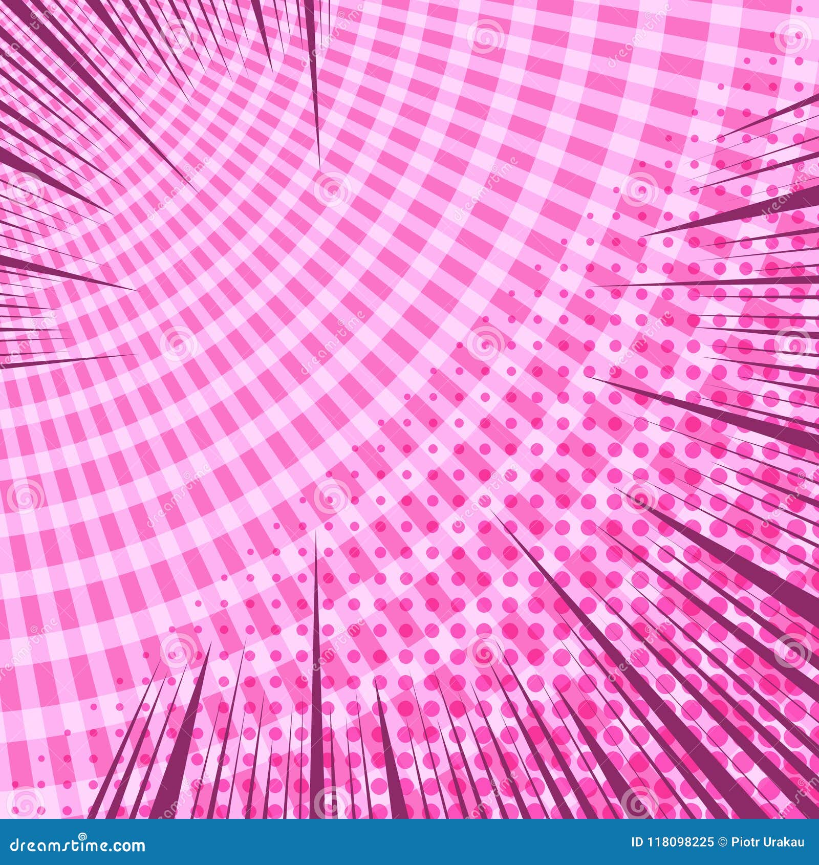 Comic Dynamic Pink Template Stock Vector - Illustration of magazine ...