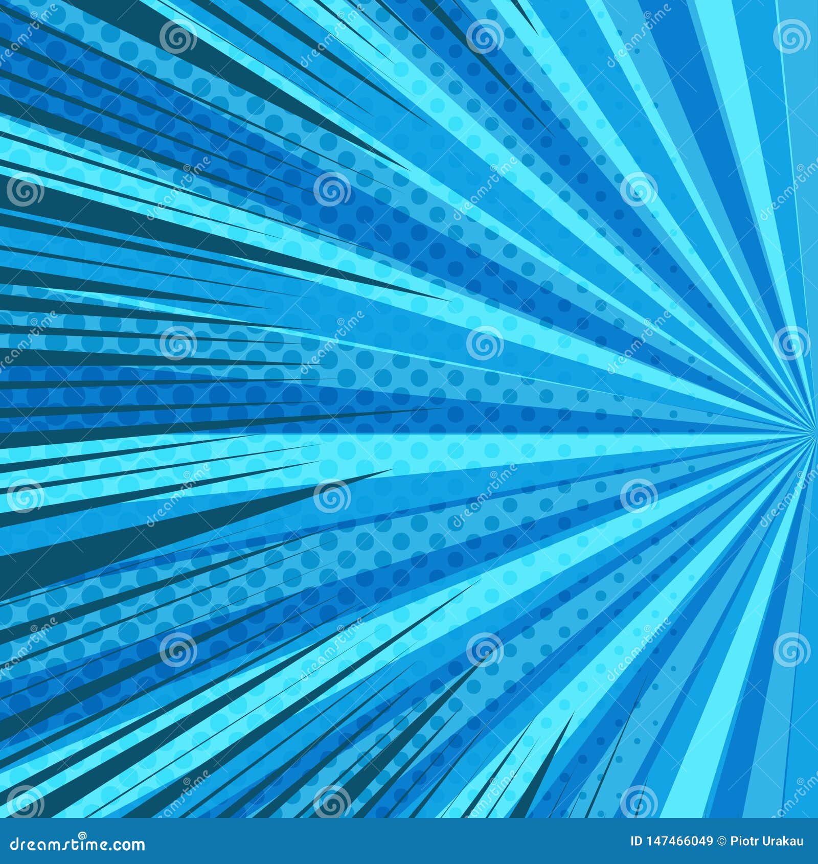Comic Dynamic Rapid Blue Template Stock Vector - Illustration of light ...