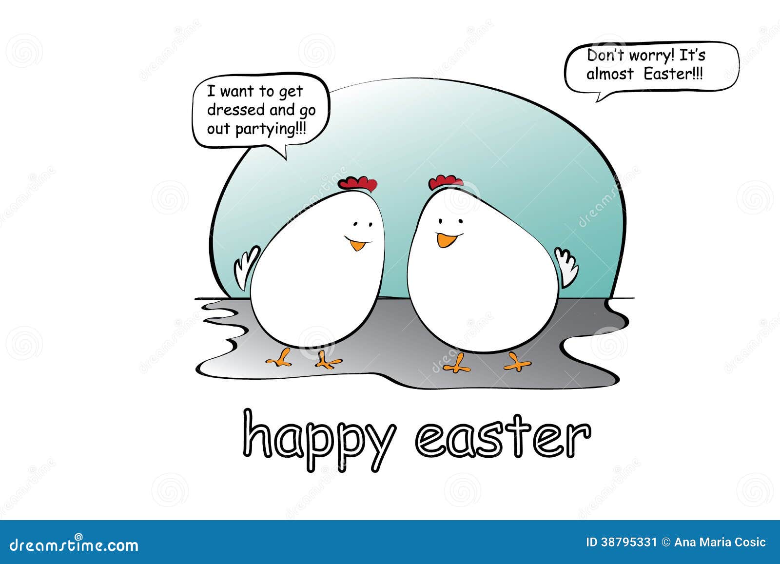 Comic Eastern eggs stock vector. Illustration of funny - 38795331