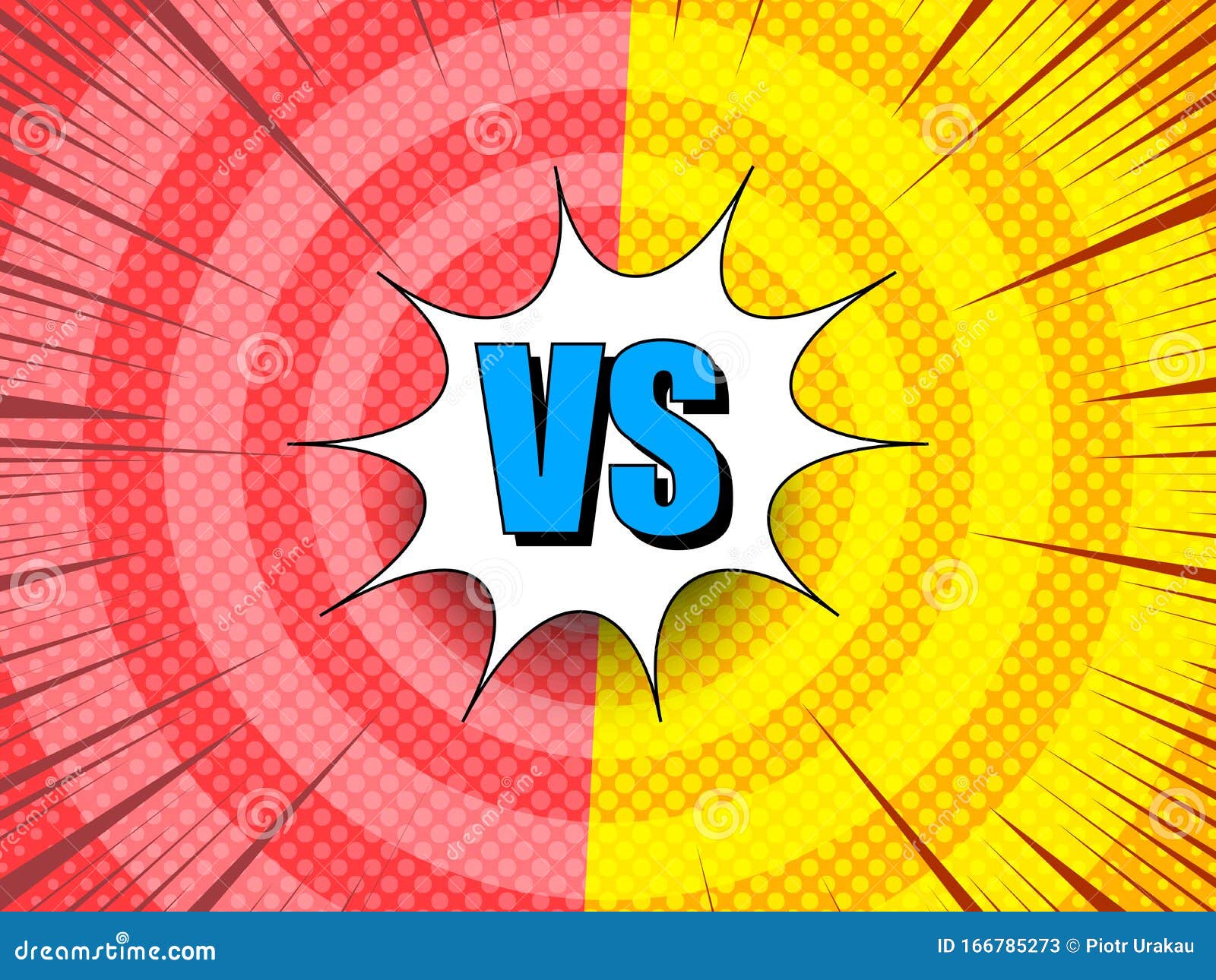 Comic Elegant Bright Rivalry Background Stock Vector - Illustration of ...