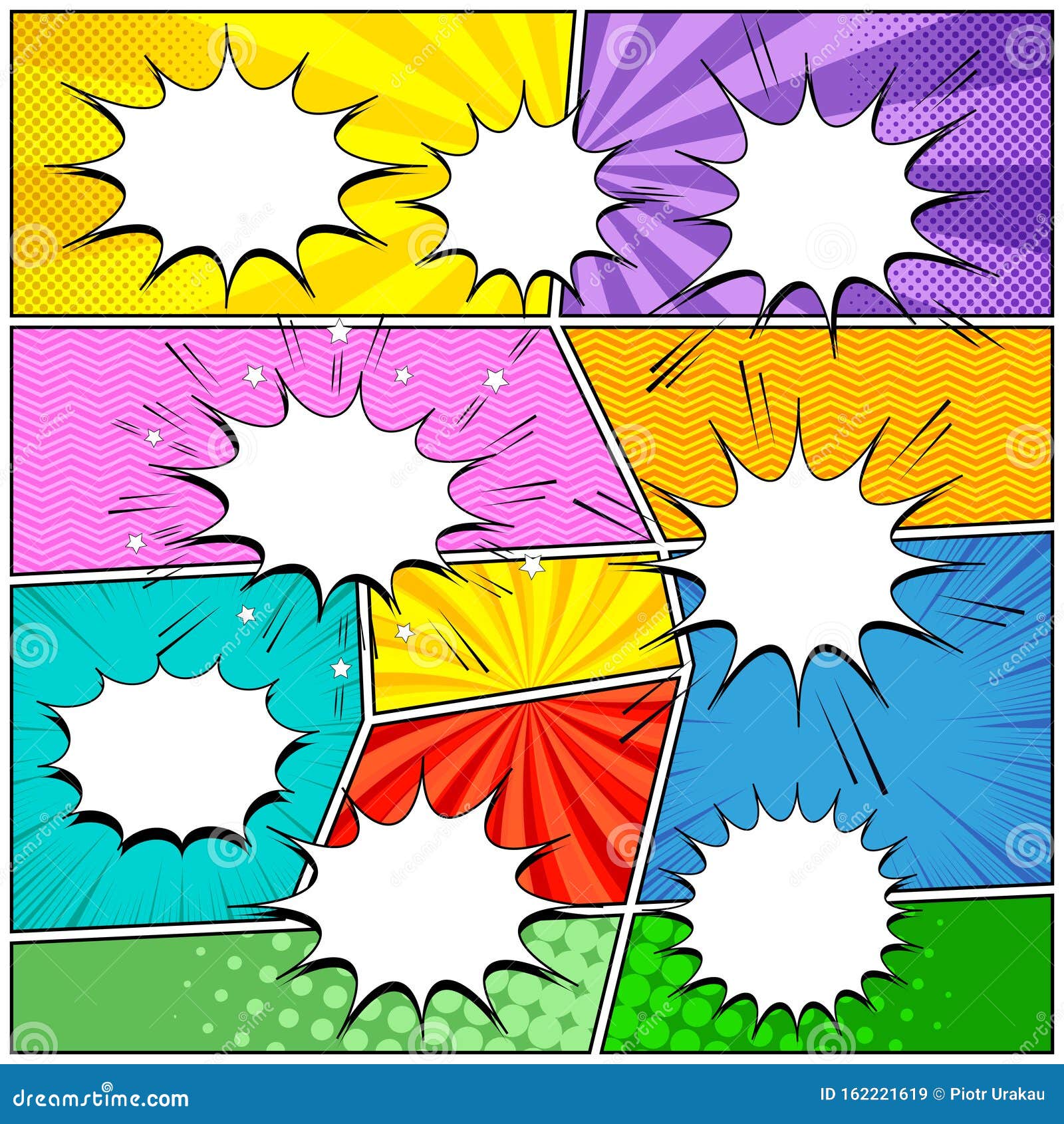 Comic elements composition stock vector. Illustration of bubble - 162221619