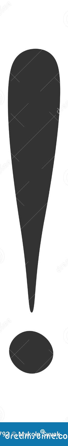 Comic Exclamation Mark stock vector. Illustration of sign - 276207792