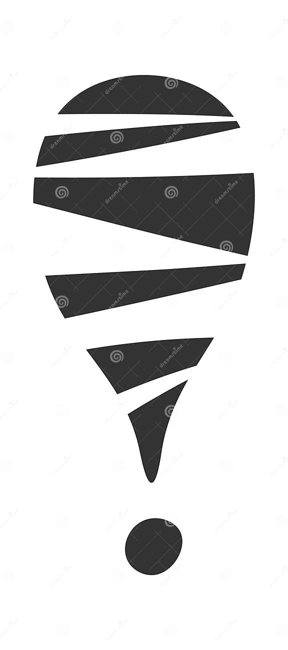 Comic Exclamation Mark stock vector. Illustration of mark - 276208185