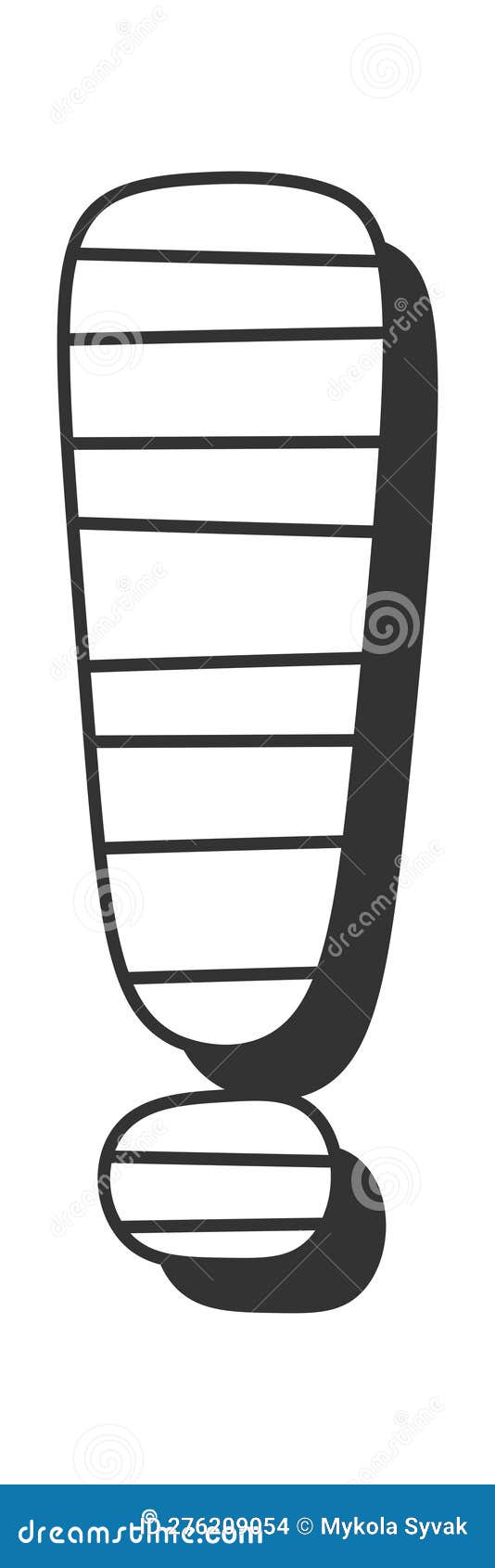 Comic Exclamation Mark stock vector. Illustration of element - 276209054