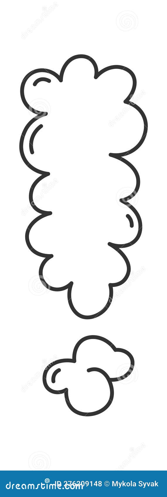 Comic Exclamation Mark stock vector. Illustration of isolated - 276209148