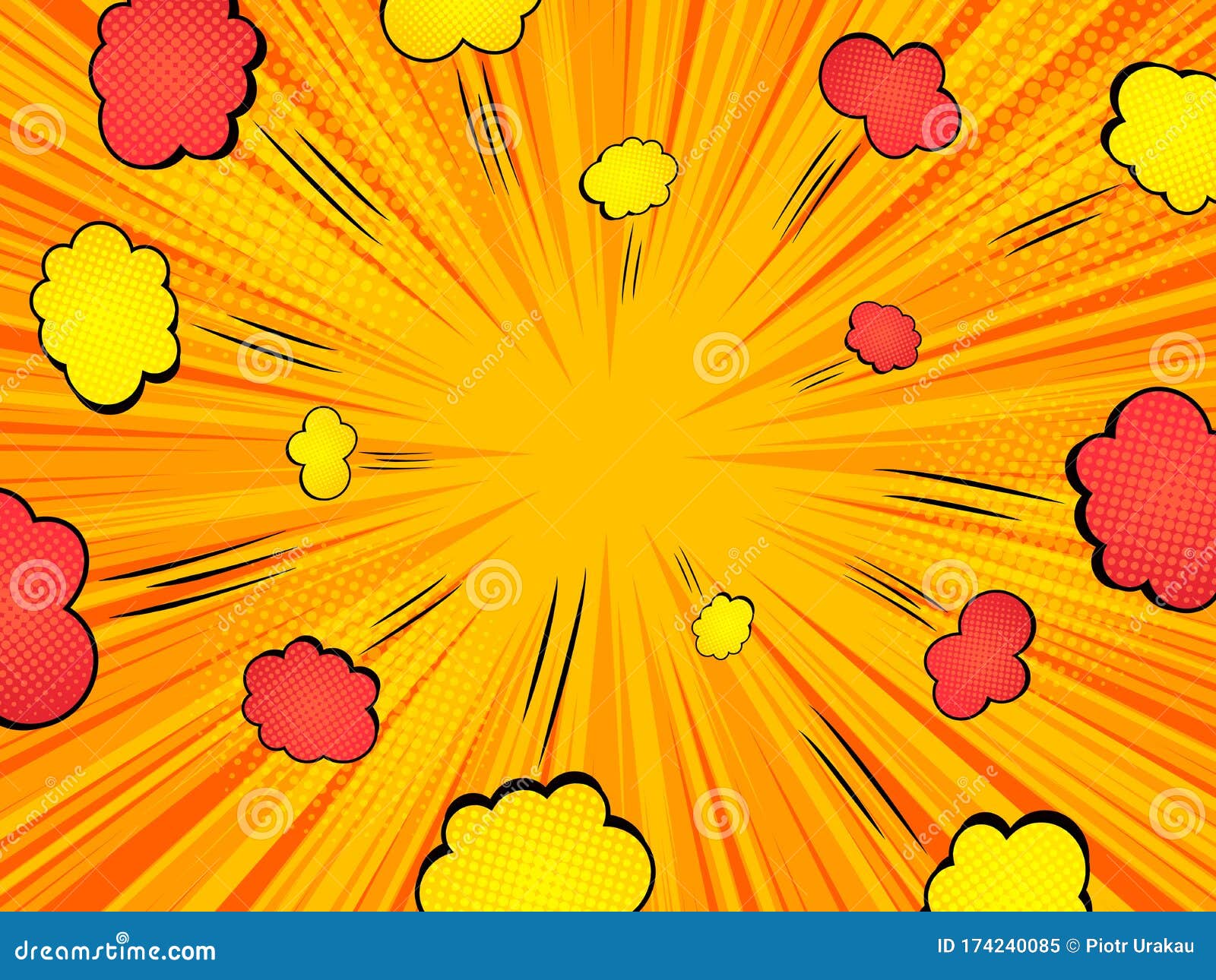 Cartoon Explosion Background