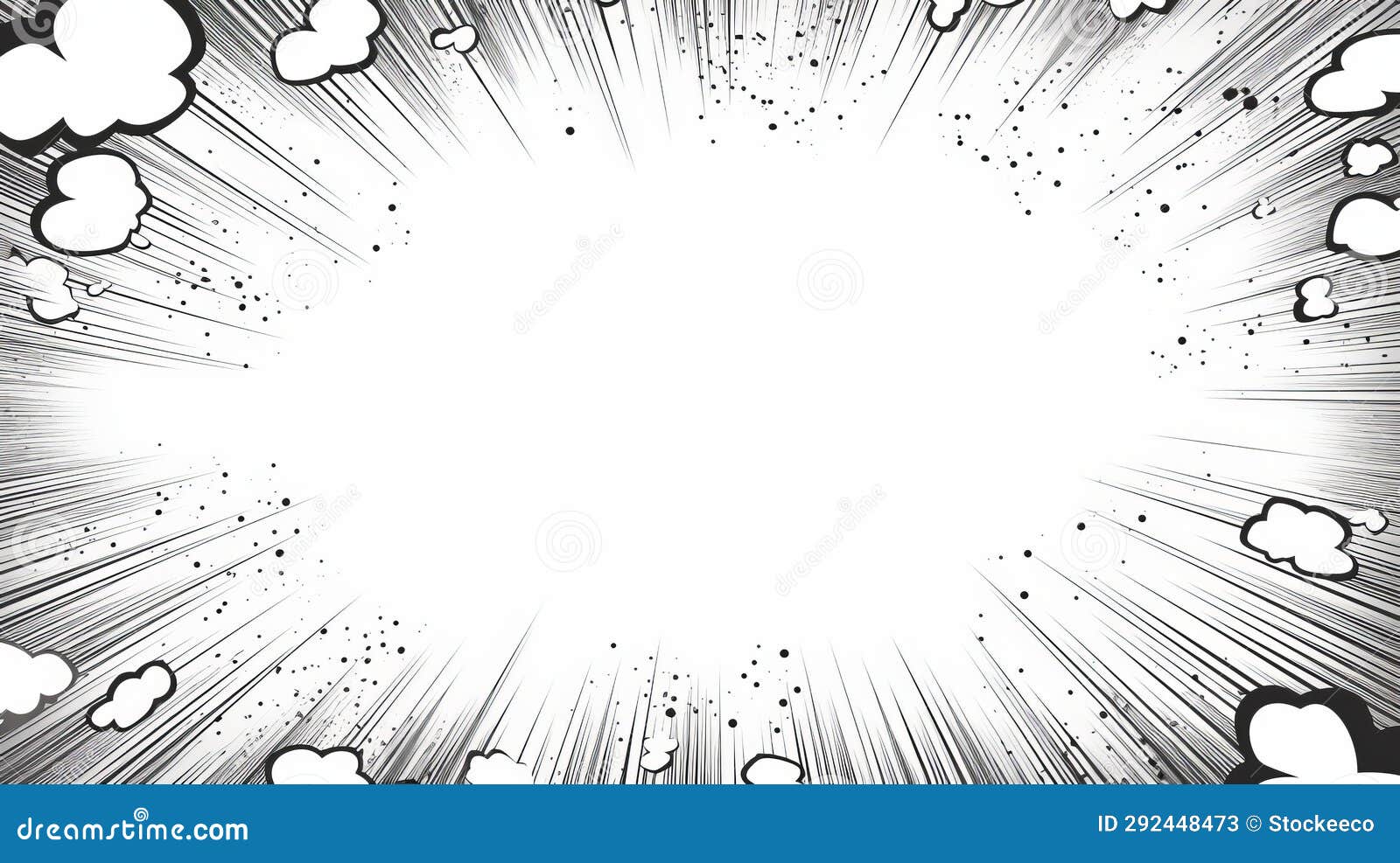 Comic Explosion: Black and White Illustration with Sopheap Pich Style ...