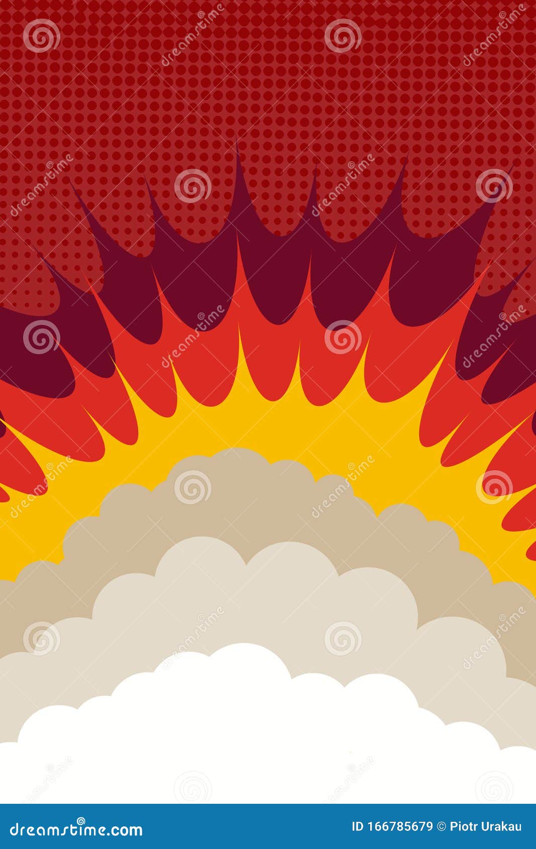 Comic Explosion Bright Poster Stock Vector - Illustration of background ...