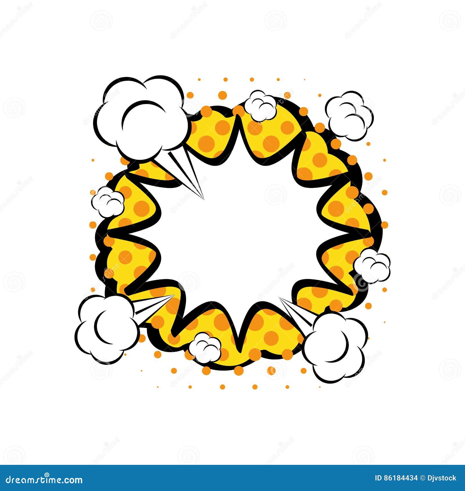 Comic explosion cartoon stock illustration. Illustration of cloud ...