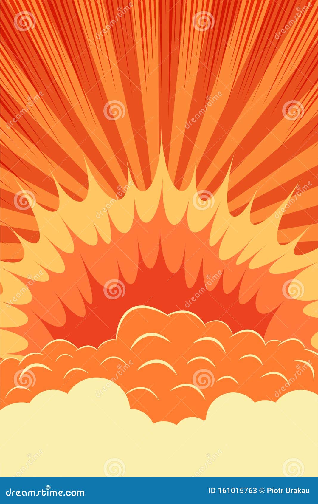 Comic Explosion Colorful Template Stock Vector - Illustration of burst ...