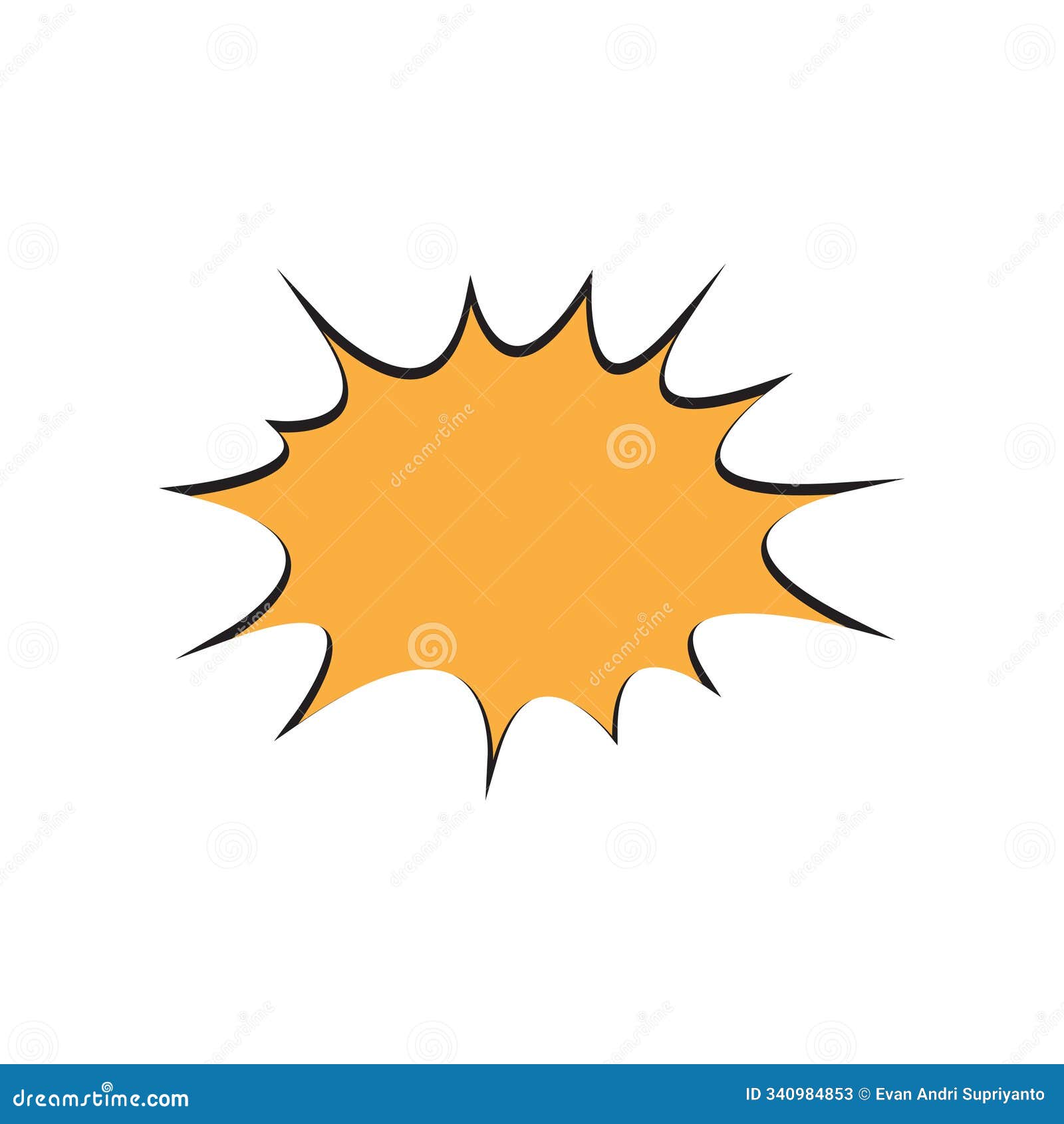 Comic Explosion Speech Bubble Vector Shapes Stock Vector - Illustration ...