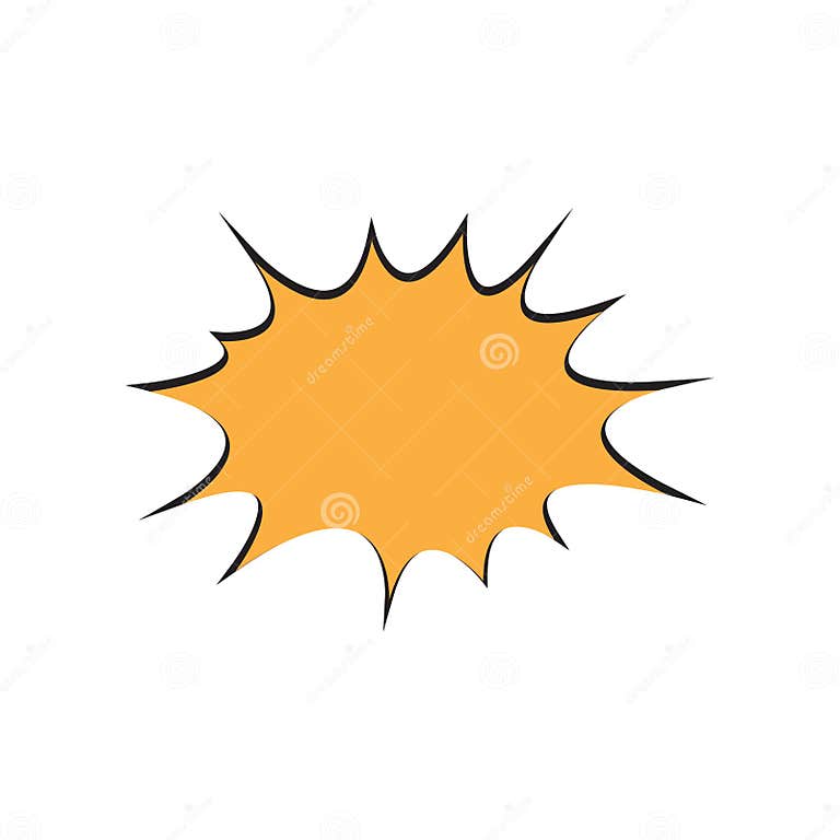 Comic Explosion Speech Bubble Vector Shapes Stock Vector - Illustration ...