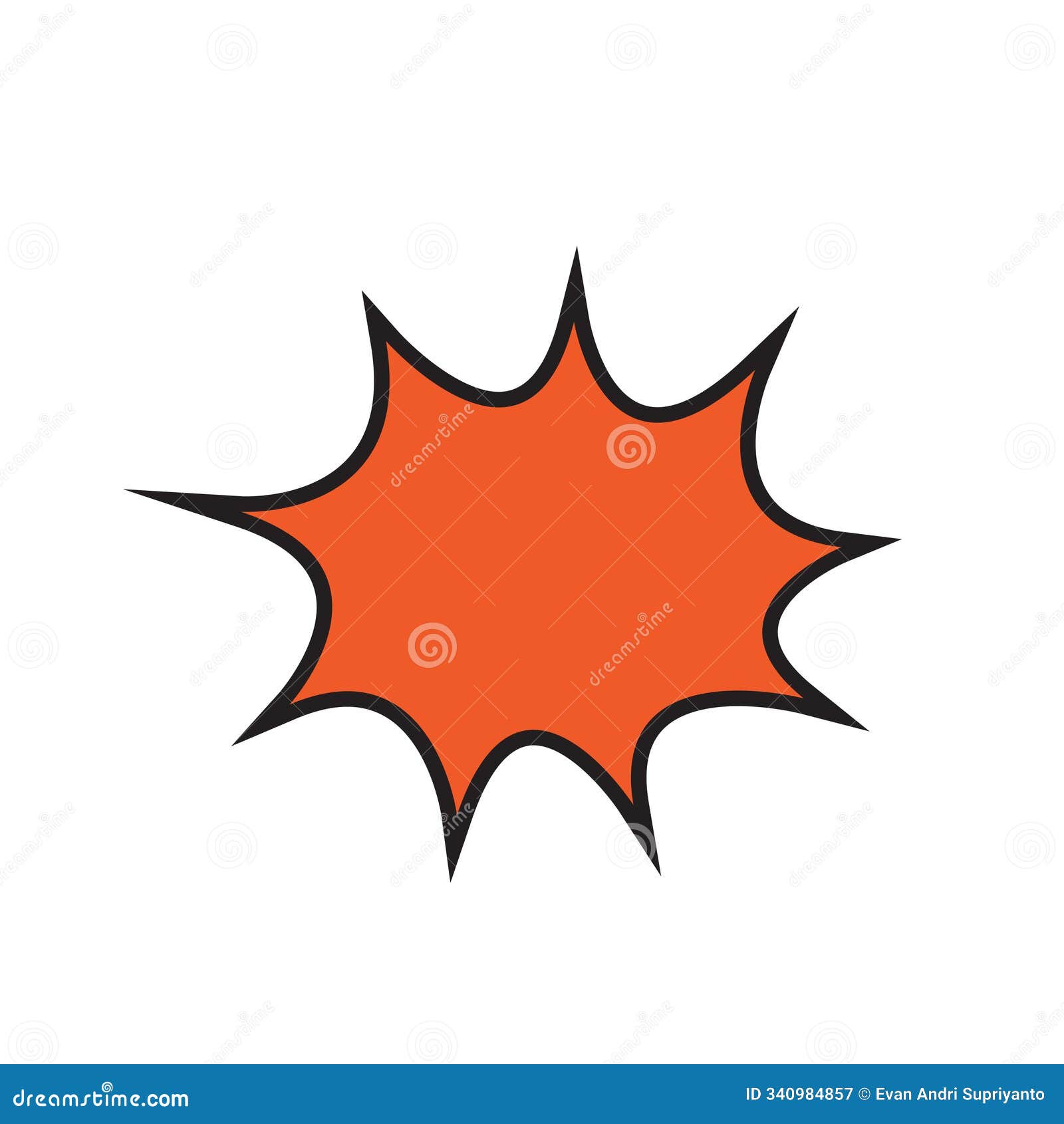 Comic Explosion Speech Bubble Vector Shapes Stock Vector - Illustration ...