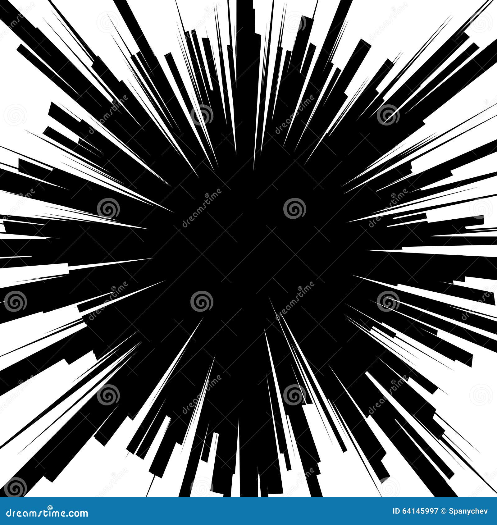 Comic Explosion. Vector Illustration. Comic Book Design Element. Stock ...
