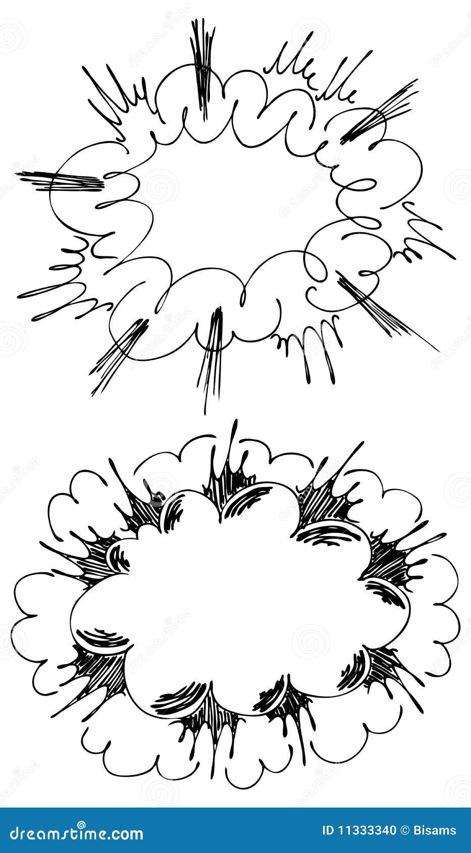 Comic explosions stock vector. Illustration of crash - 11333340