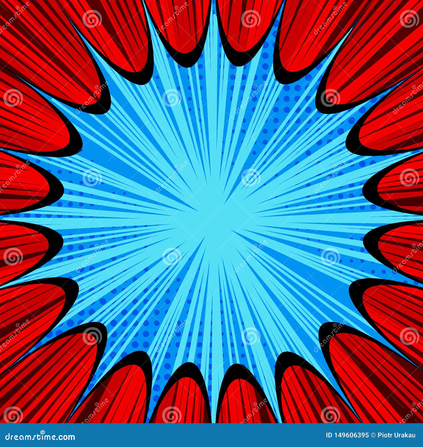 Comic Explosive And Burst Template Vector Illustration | CartoonDealer ...