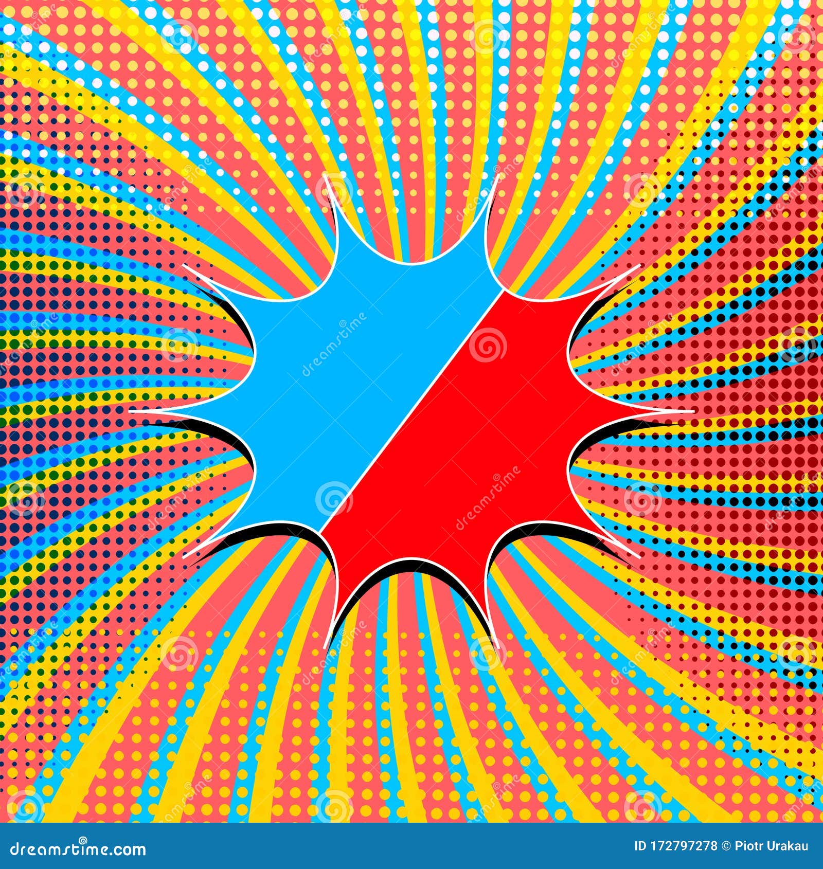 Explosive And Burst Comic Template Vector Illustration | CartoonDealer ...