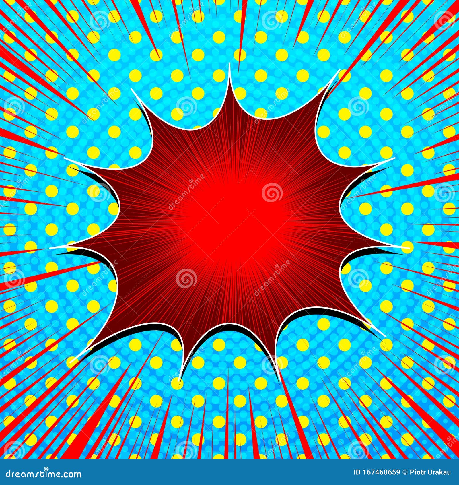 Comic Explosive And Burst Template Vector Illustration | CartoonDealer ...