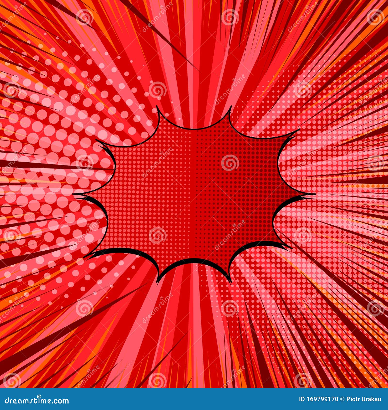 Comic Explosive Red Concept Stock Vector - Illustration of elegant ...