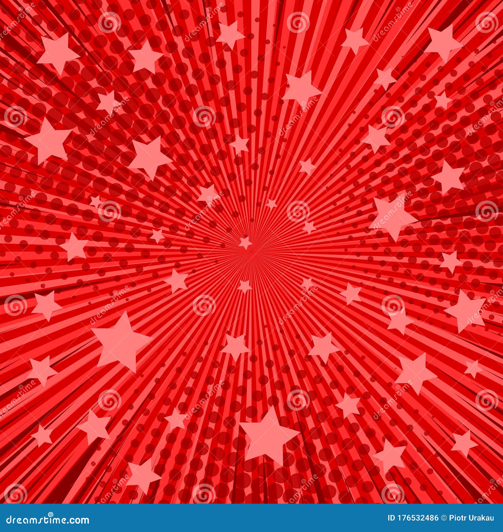 Comic Explosive Red Concept Stock Vector - Illustration of page ...