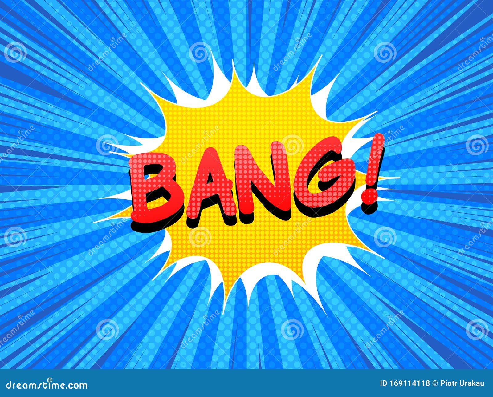 Comic explosive template stock vector. Illustration of blot - 169114118