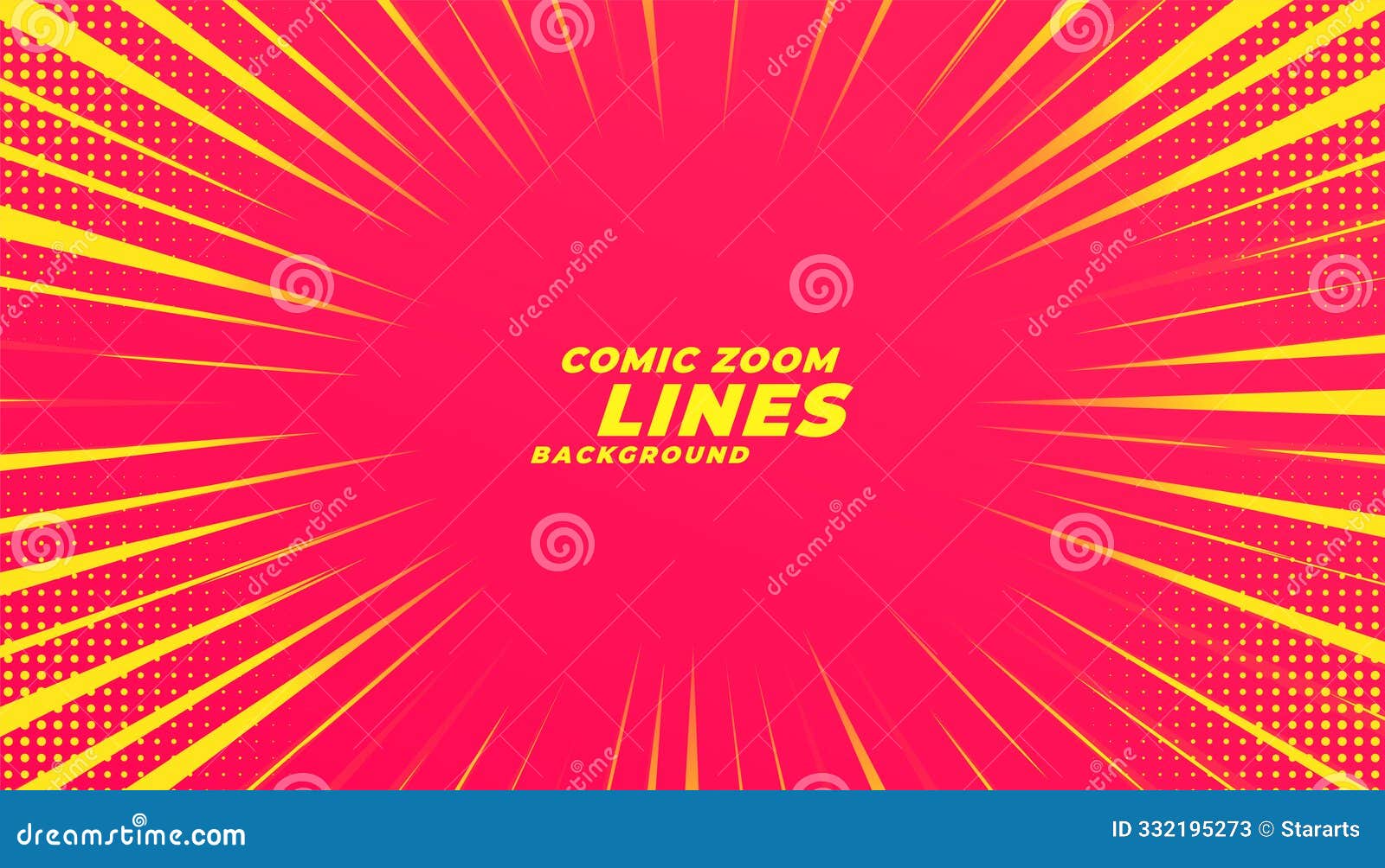 Comic Expression Speed Motion Line Backdrop Design Stock Illustration ...