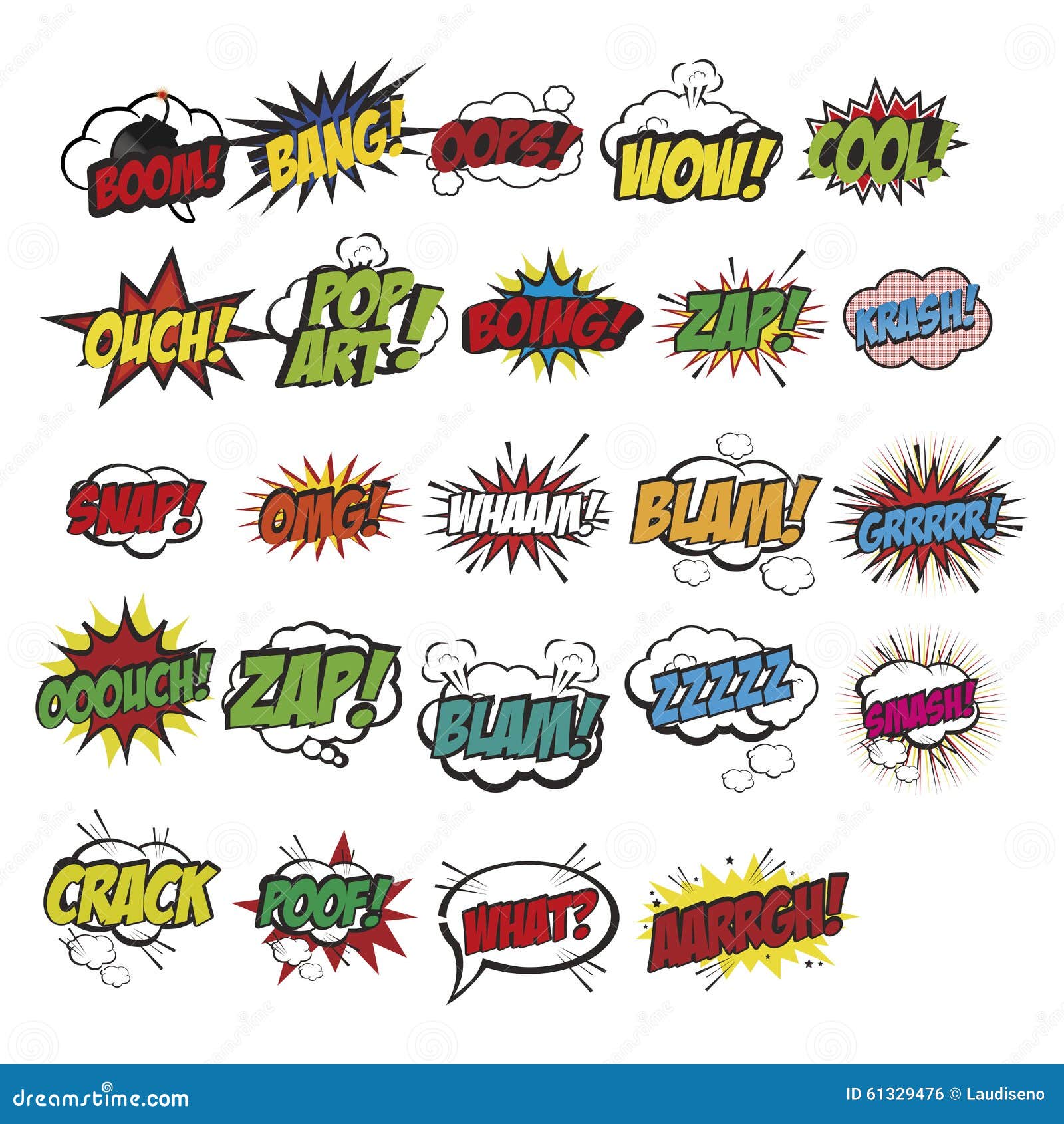 Comic Expressions Vector Illustration | CartoonDealer.com #43029300