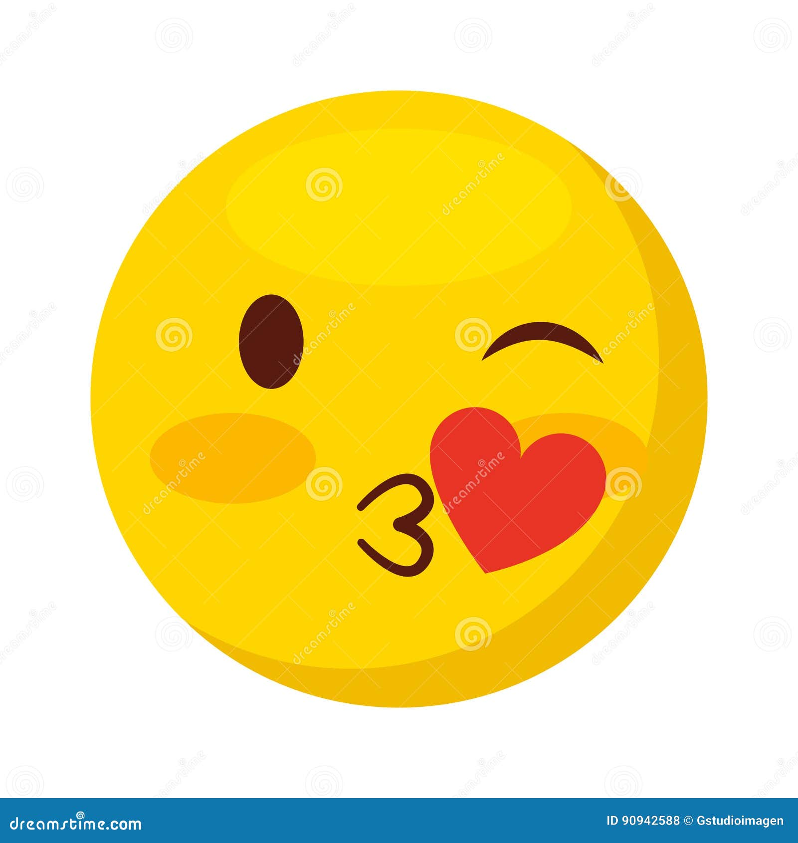 Comic Face Emoticon Isolated Icon Stock Vector - Illustration of comic ...