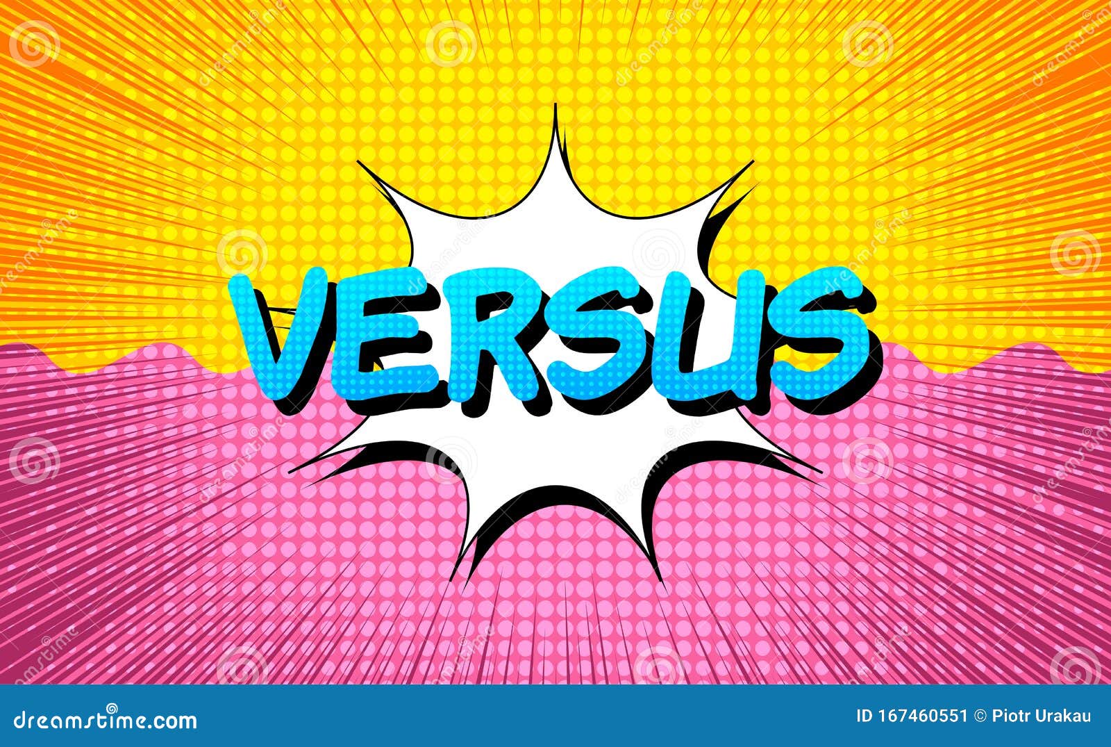 Comic Fight and Competition Concept Stock Vector - Illustration of ...