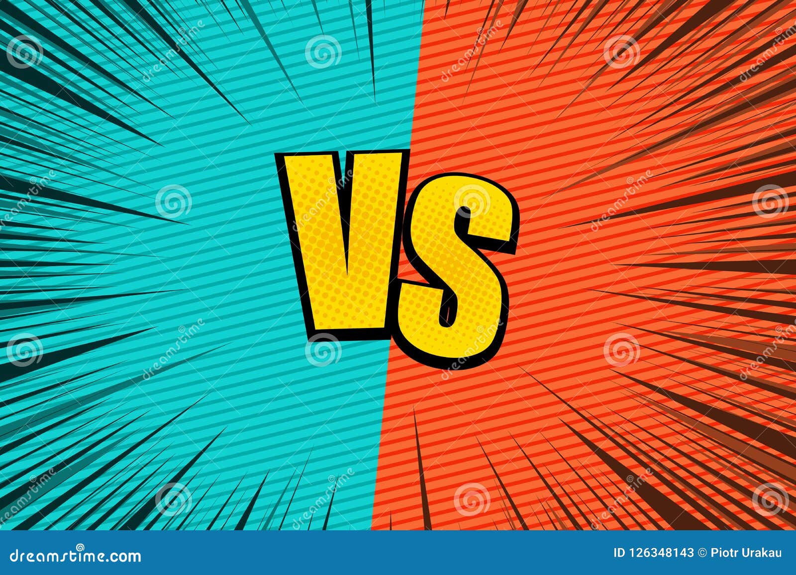 Comic Fight Dynamic Template Stock Vector - Illustration of design ...