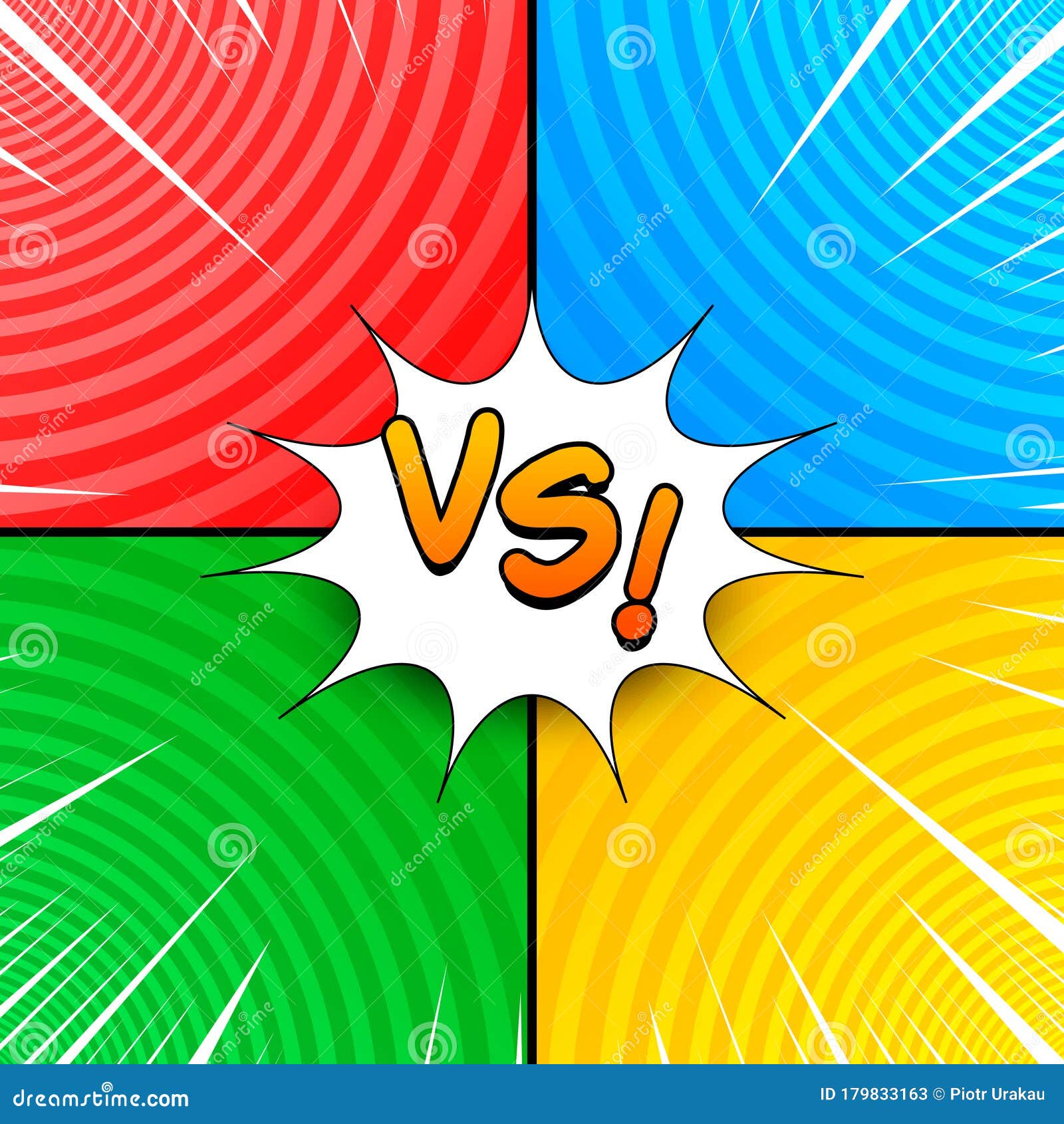 Comic Fight Explosive Concept Stock Vector - Illustration of ...